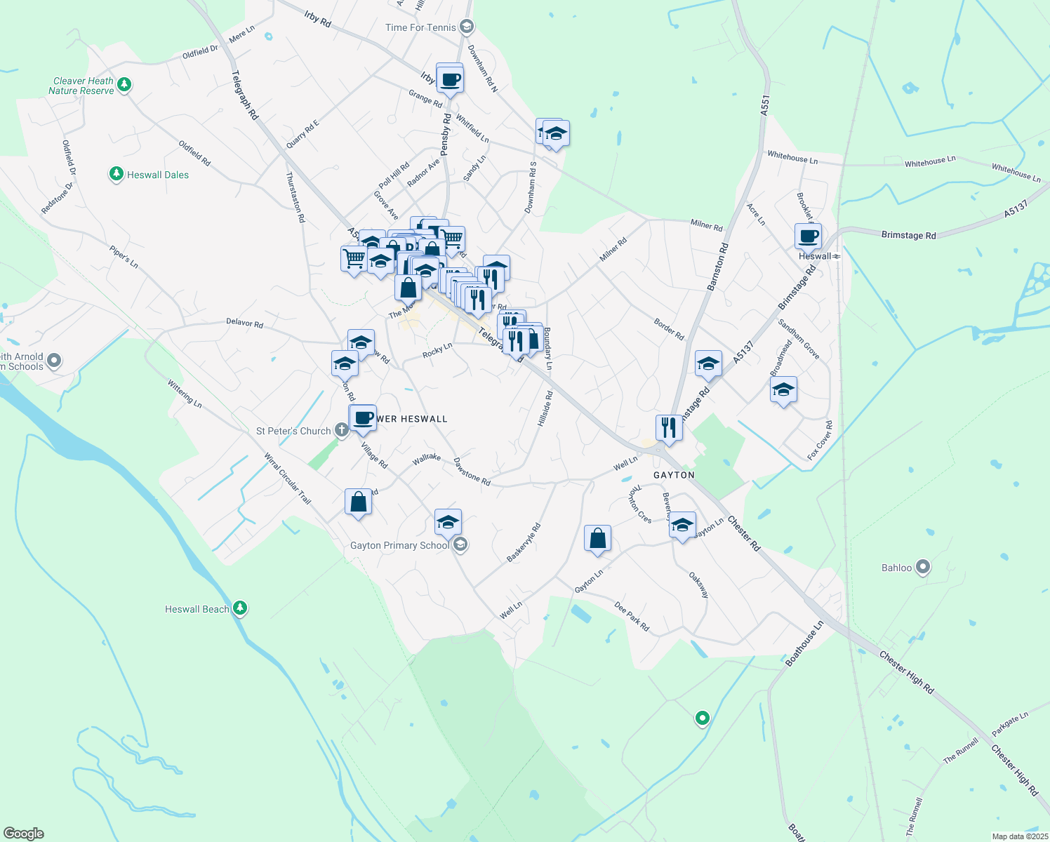 South Drive, Heswall England - Walk Score