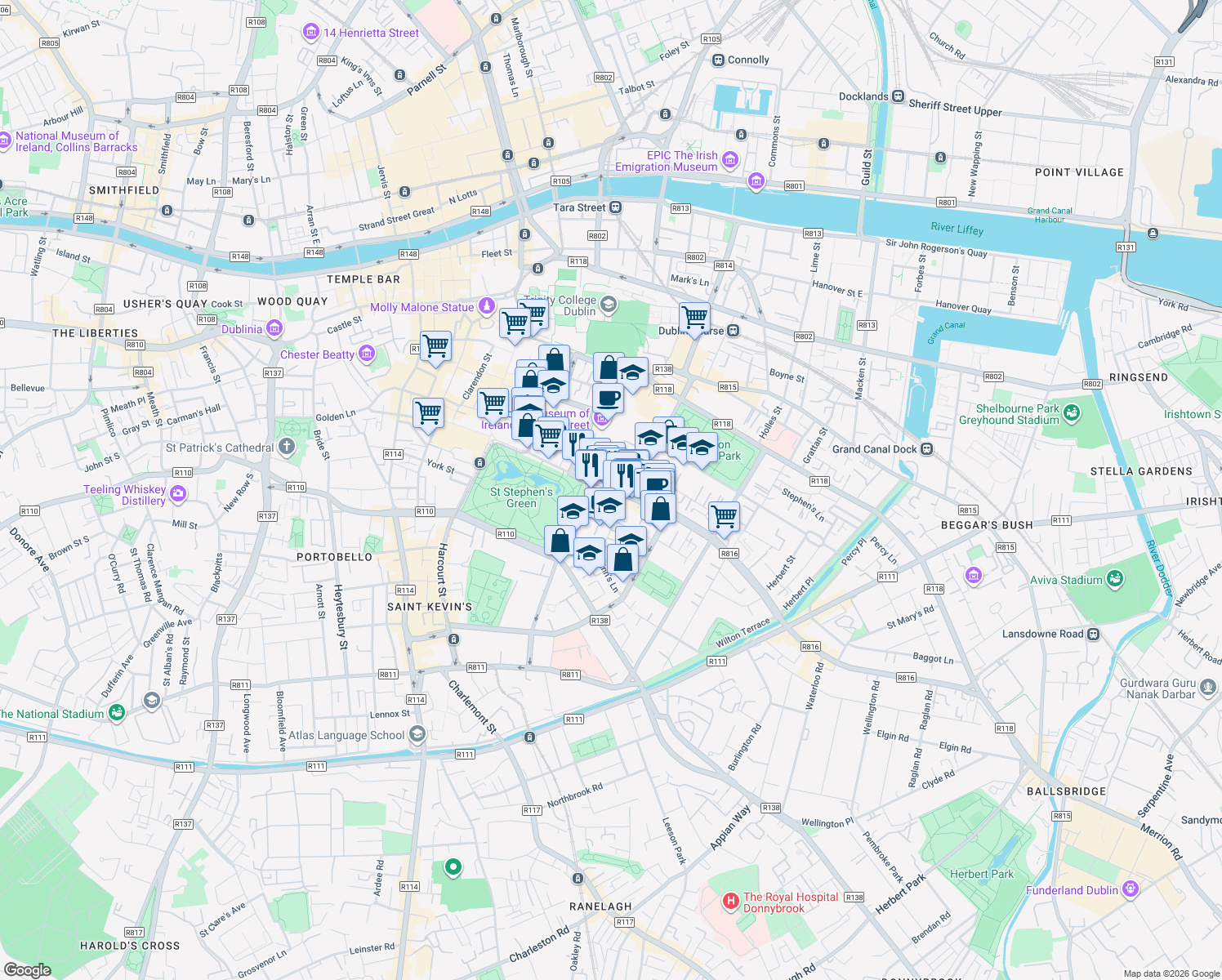 13A Merrion Row, Dublin Dublin - Walk Score