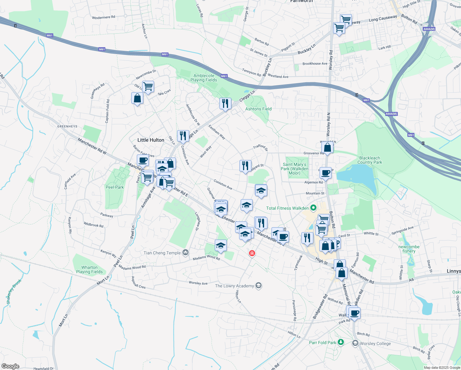Coniston Avenue, Little Hulton England - Walk Score
