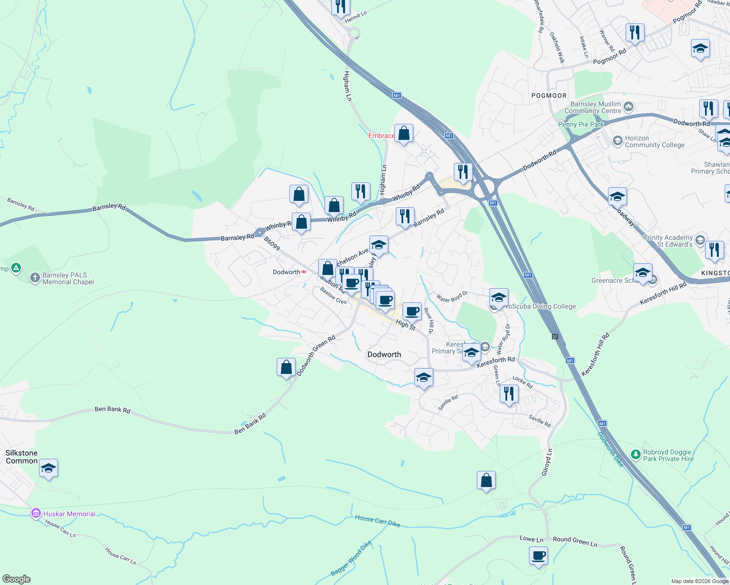 Barnsley Road, Dodworth England - Walk Score