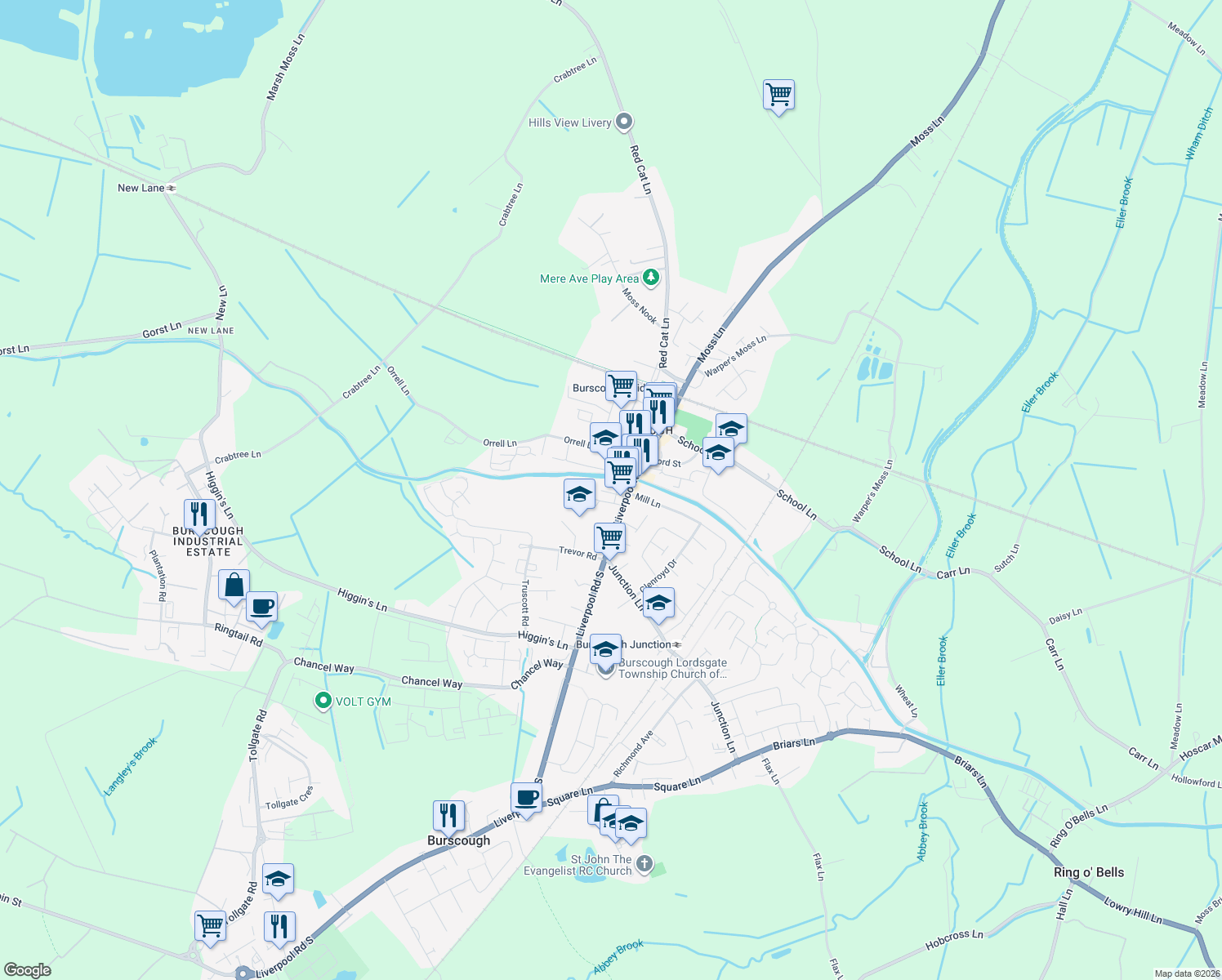 Burscough England - Walk Score