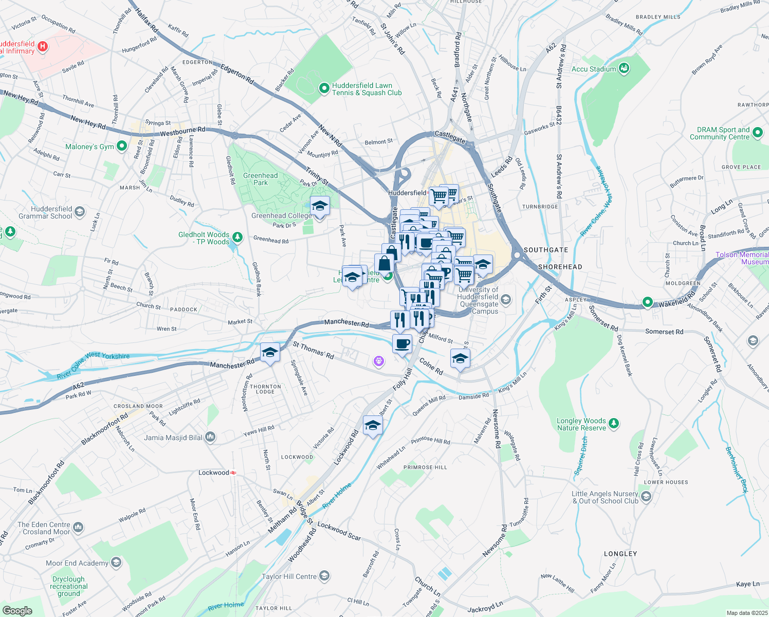 West Yorkshire England - Walk Score
