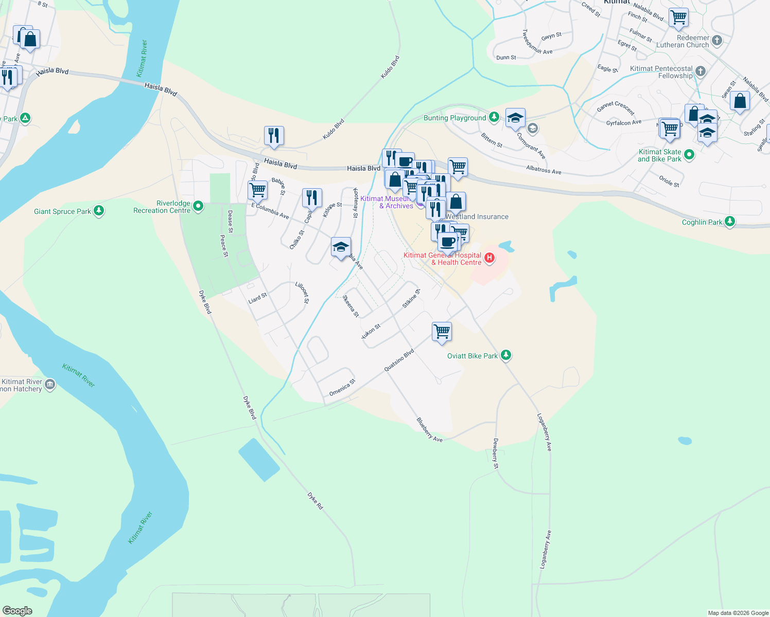 6 Skeena Street, Kitimat BC - Walk Score