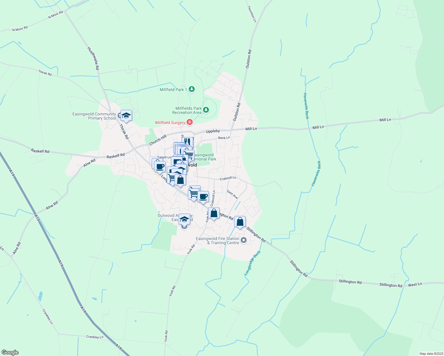 Crabmill Lane, Easingwold England - Walk Score