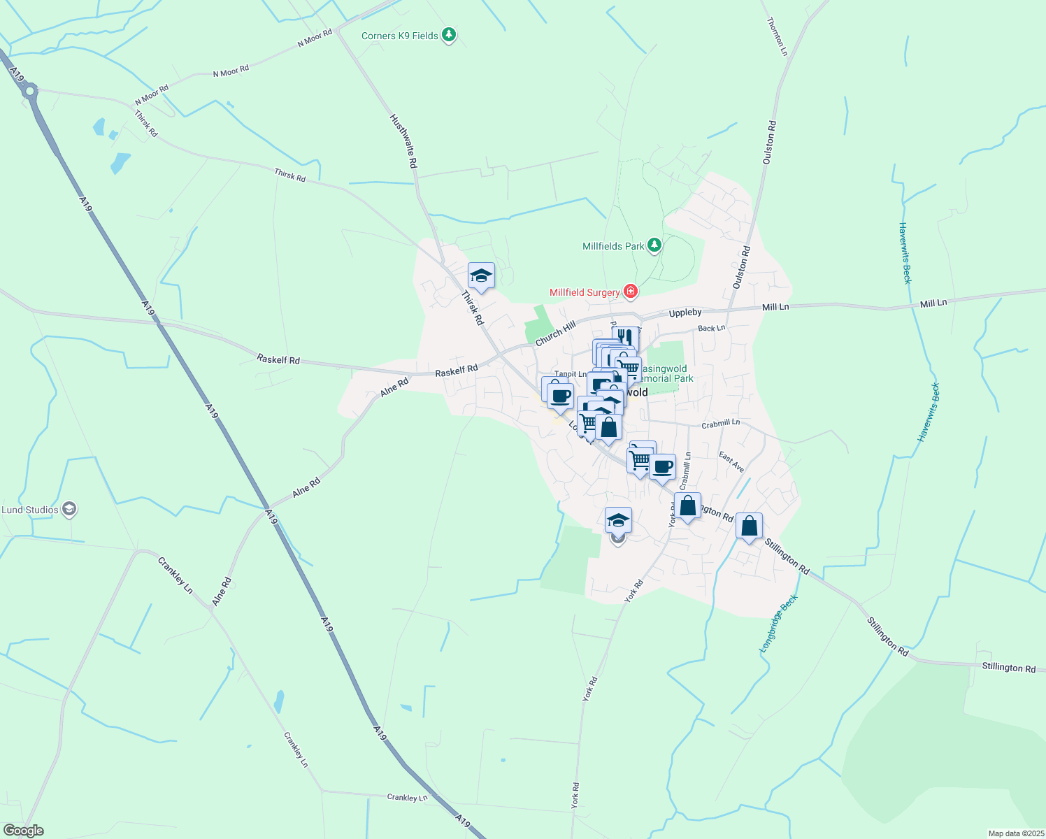 Stonefield Avenue, Easingwold England - Walk Score