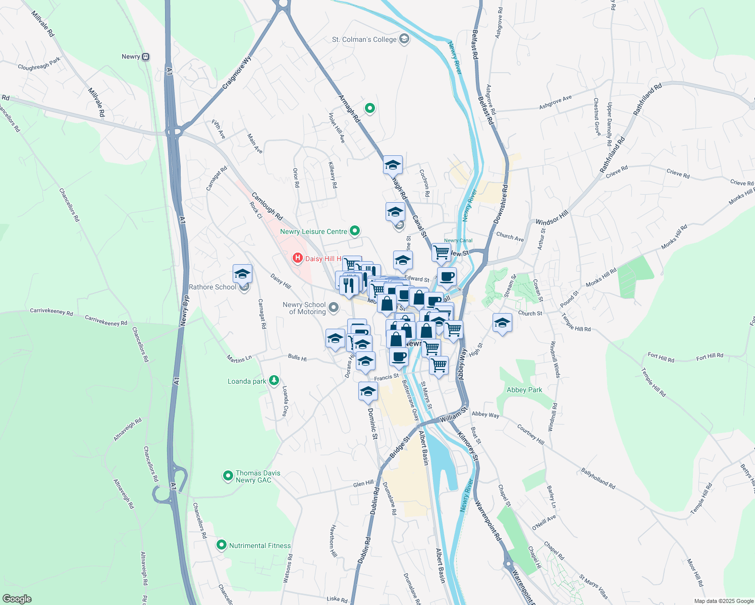 27 Monaghan Street, Newry Northern Ireland - Walk Score