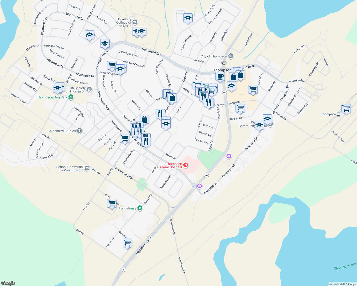 51 Poplar Crescent, Thompson MB - Walk Score