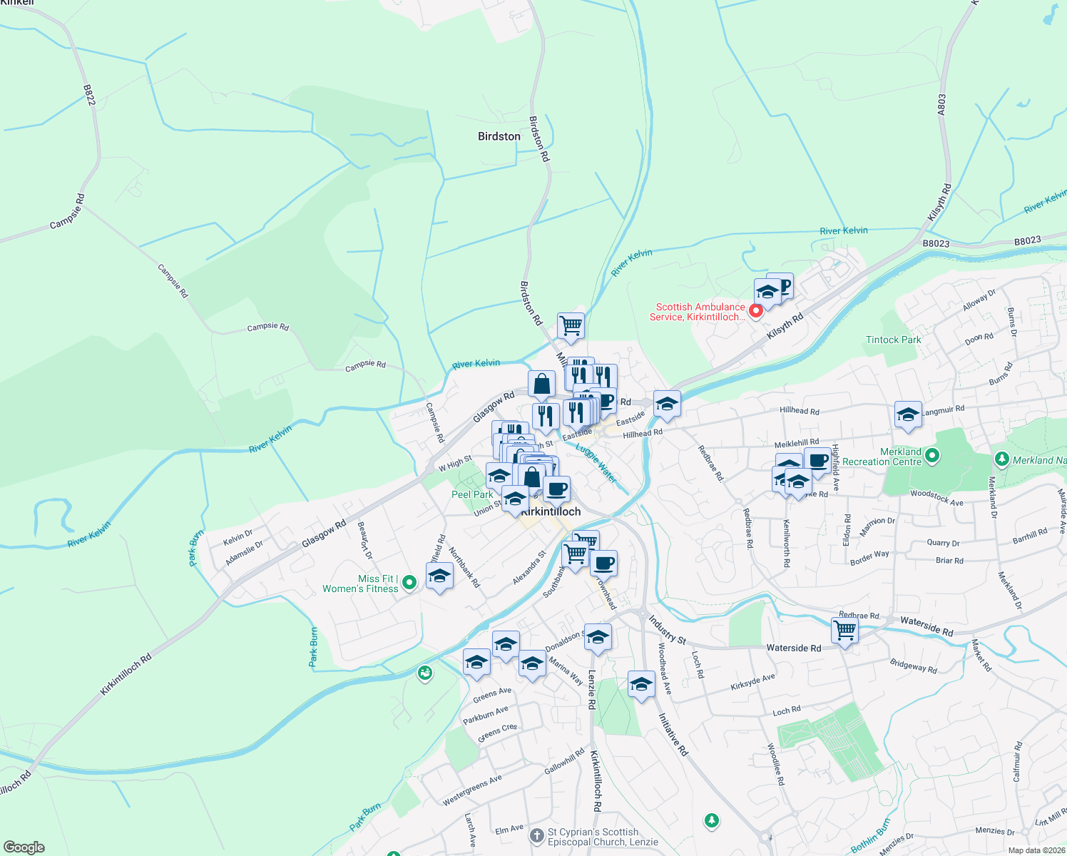 64 Braehead Street, Kirkintilloch Scotland - Walk Score