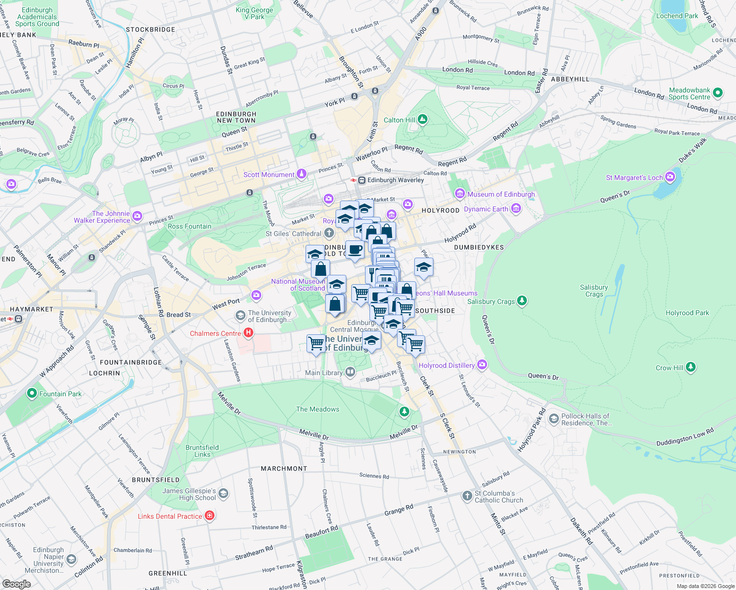 16 Potterrow, Edinburgh Scotland - Walk Score