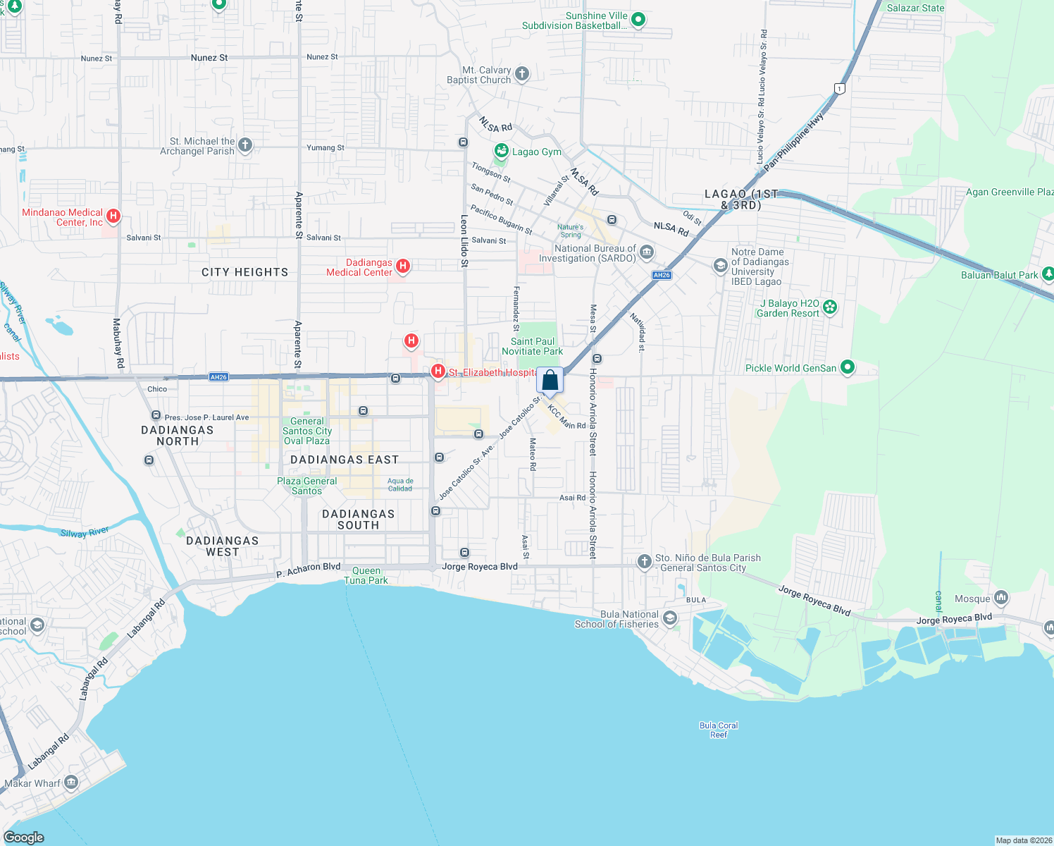 Barangay Gensan Map Distance From Barangay Buayan To General Santos