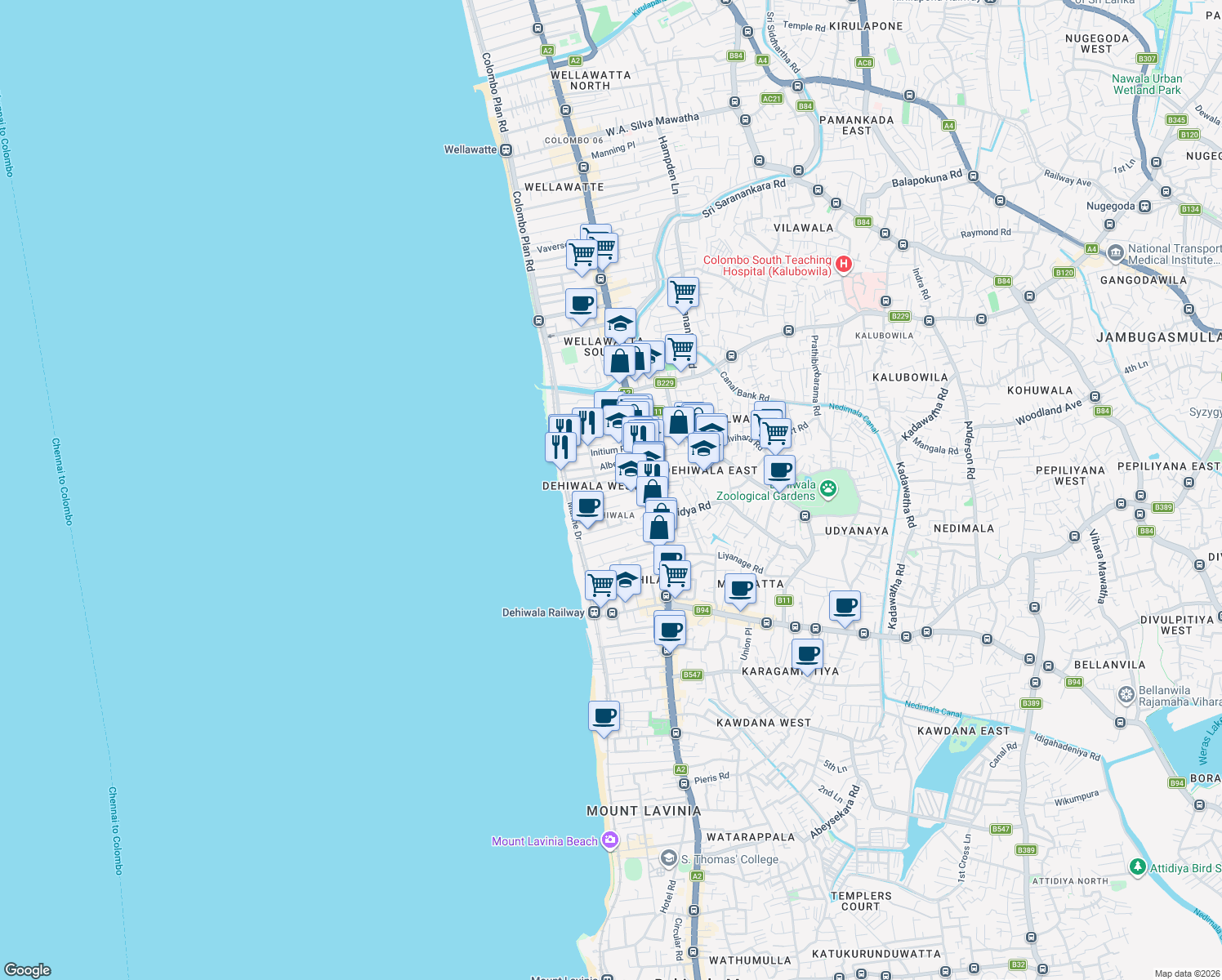 Peter's Lane, Dehiwala-Mount Lavinia WP - Walk Score