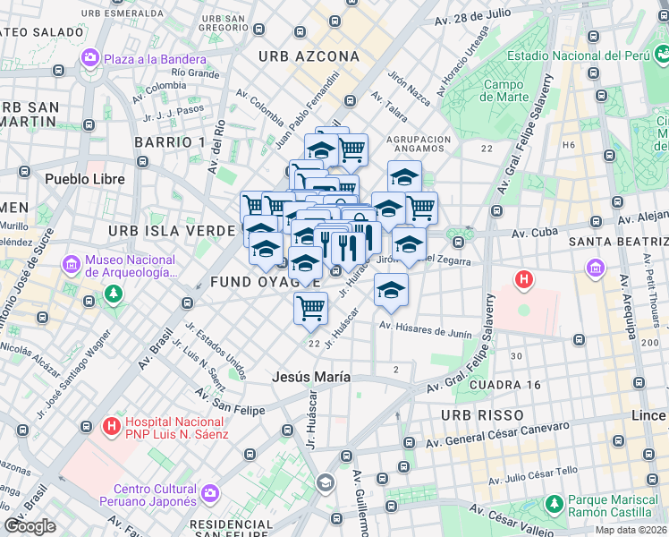 Avenida Mello Franco, Jesús María Provincia de Lima - Walk Score