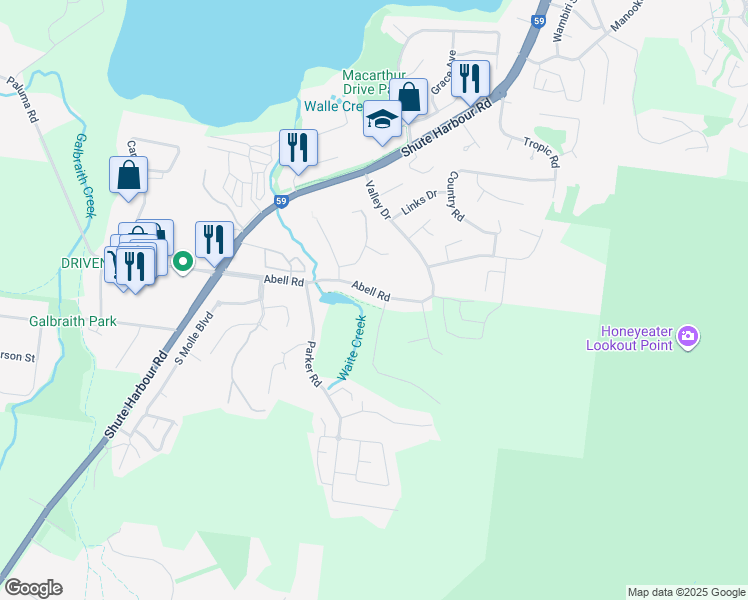 74 Abell Road, Cannonvale QLD - Walk Score