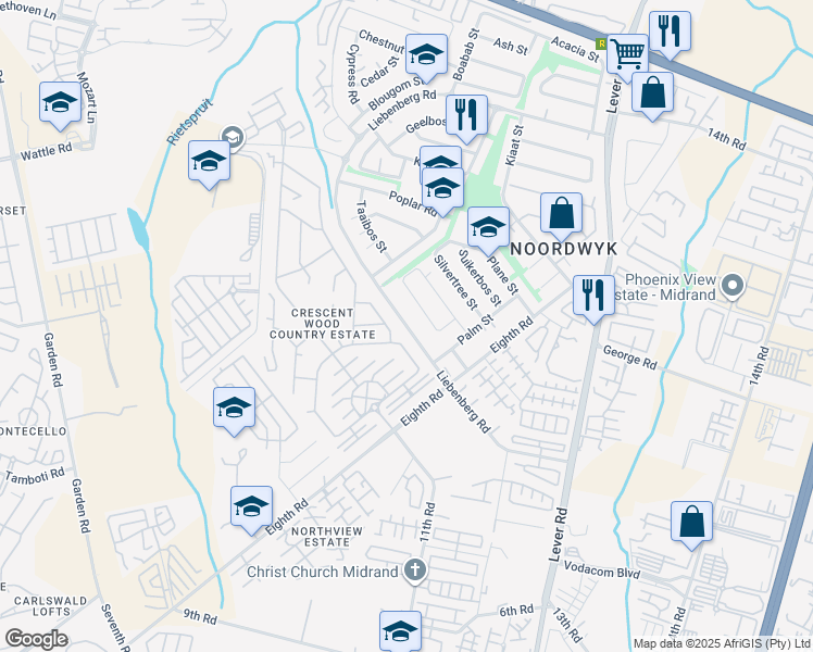 Liebenberg Road, Midrand GP - Walk Score