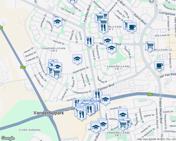 30 Faraday Boulevard, Vanderbijlpark GP - Walk Score
