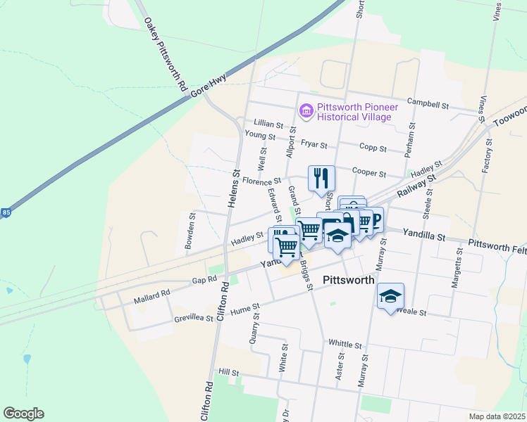 3 Cunningham Street, Pittsworth QLD - Walk Score