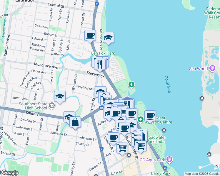 140 Marine Parade, Gold Coast QLD - Walk Score