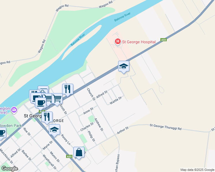 11-13 Alfred Street, Saint George QLD - Walk Score