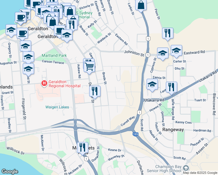 133 Brede Street, Geraldton WA - Walk Score