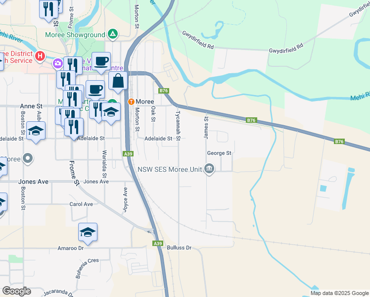 32 Tycannah Street, Moree NSW - Walk Score