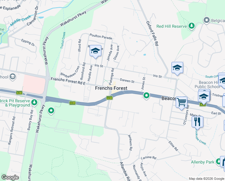 20 Frenchs Forest Road East, Sydney NSW - Walk Score