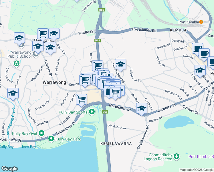 190-198 Cowper Street, Wollongong NSW - Walk Score