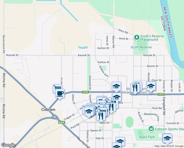 22 Gemmell Street, Cobram VIC - Walk Score