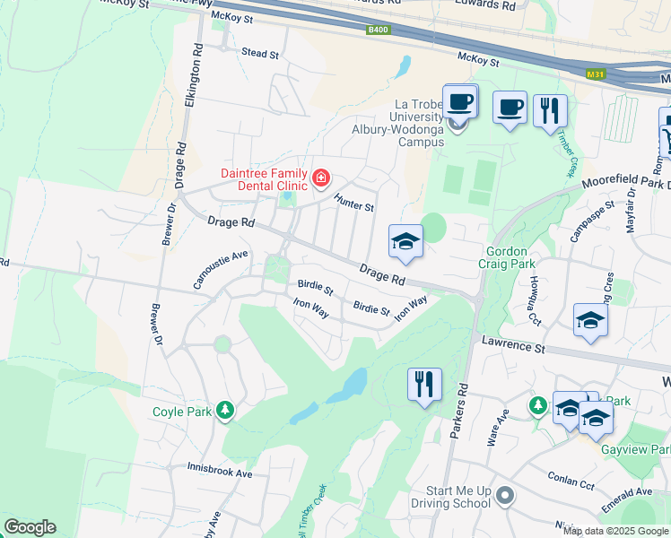 9 Slice Court, Wodonga VIC - Walk Score
