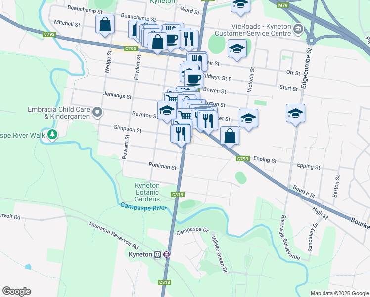 Mollison St, Kyneton VIC - Walk Score