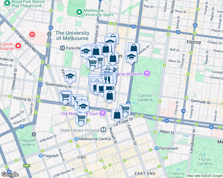 108 Lygon Street, Melbourne VIC - Walk Score