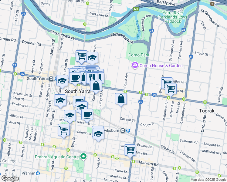 352 Toorak Road, Melbourne VIC - Walk Score