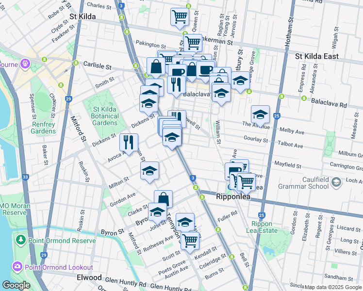 36 Brighton Road, Melbourne VIC - Walk Score