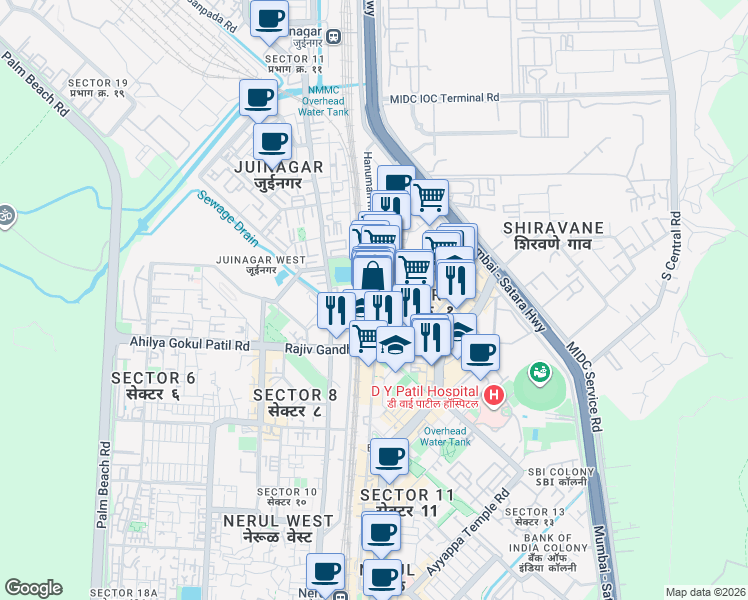 Thane Belapur Road, Navi Mumbai MH - Walk Score