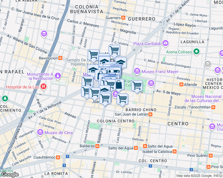 76 Avenida Juarez, Ciudad de México CDMX - Walk Score