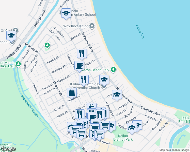 158 Kapaa Street, Kailua HI - Walk Score