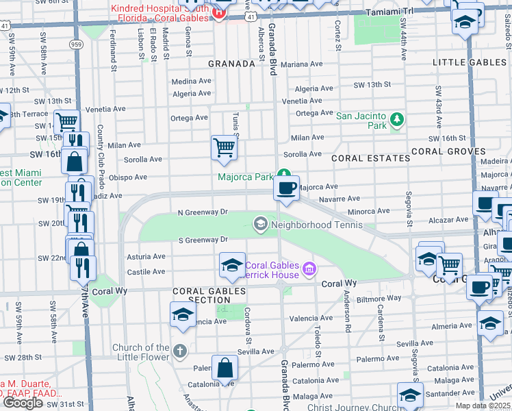 1031 North Greenway Drive, Coral Gables FL - Walk Score