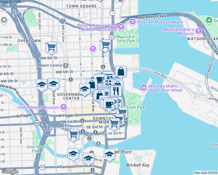 Street Map Of Downtown Miami