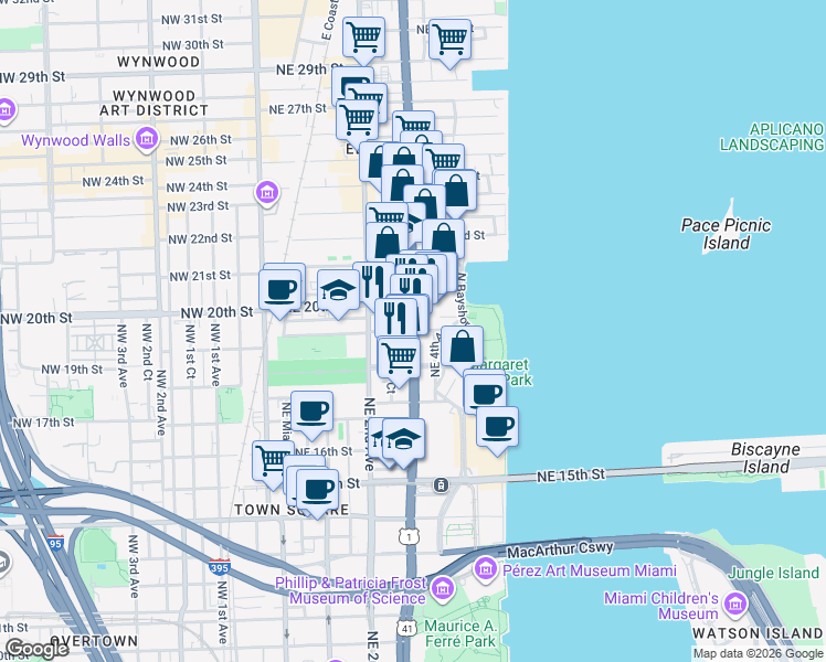 Biscayne Boulevard & Northeast 19th Street, Miami FL - Walk Score