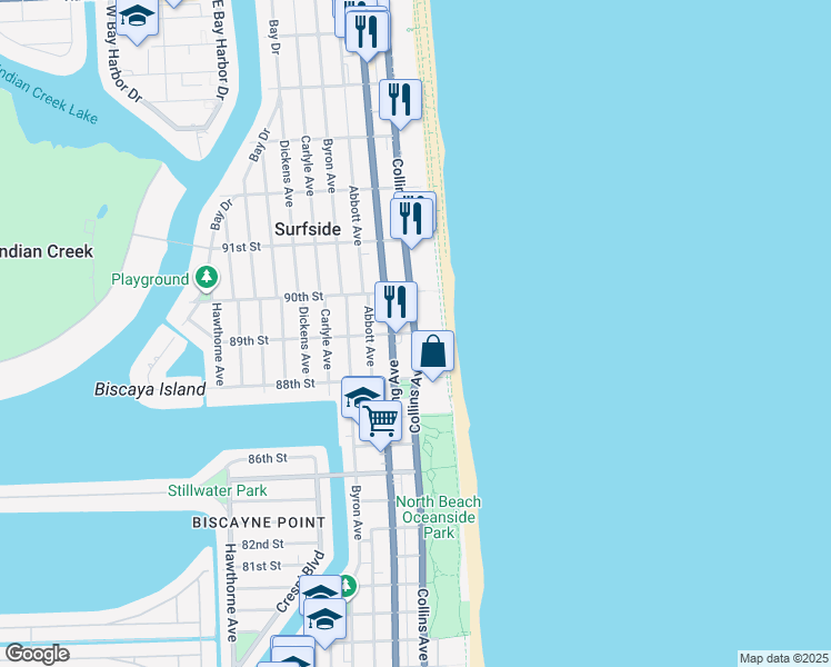 Collins Ave & 89th St, Surfside FL - Walk Score