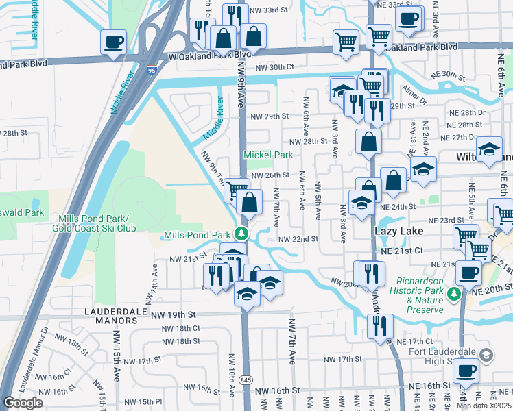 801 Northwest 24th Street, Wilton Manors FL - Walk Score