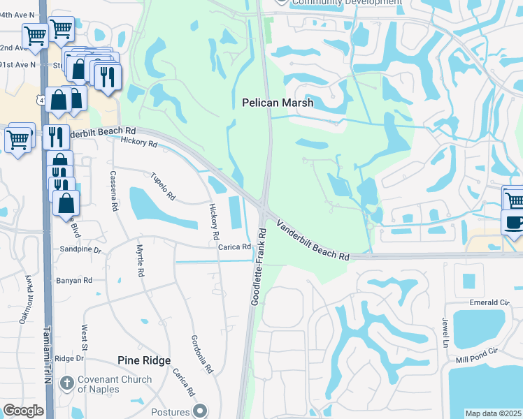 Vanderbilt Beach Rd & Goodlette-Frank Rd, Pelican Marsh FL - Walk Score