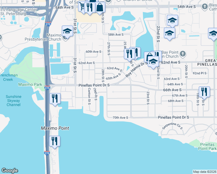 2790 Pinellas Point Drive South, St. Petersburg FL - Walk Score