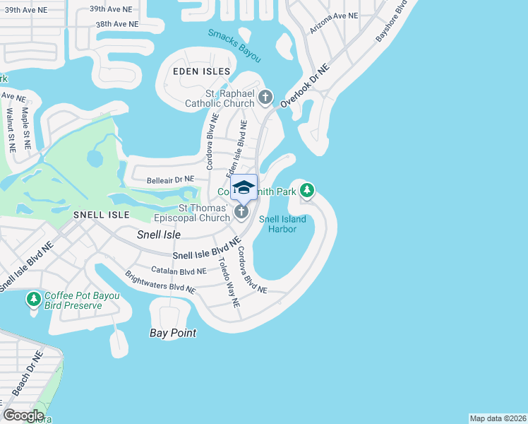 1249 Snell Isle Boulevard Northeast, St. Petersburg FL - Walk Score