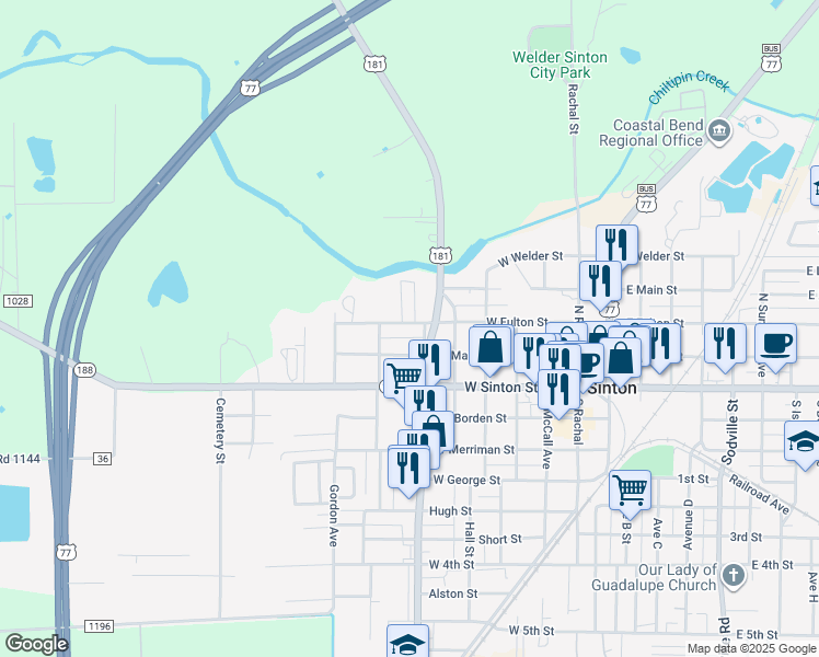 605 West Fulton Street, Sinton TX - Walk Score