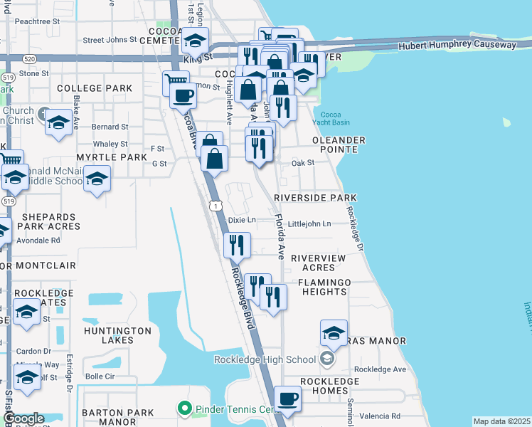 965 Florida Avenue South, Rockledge FL - Walk Score