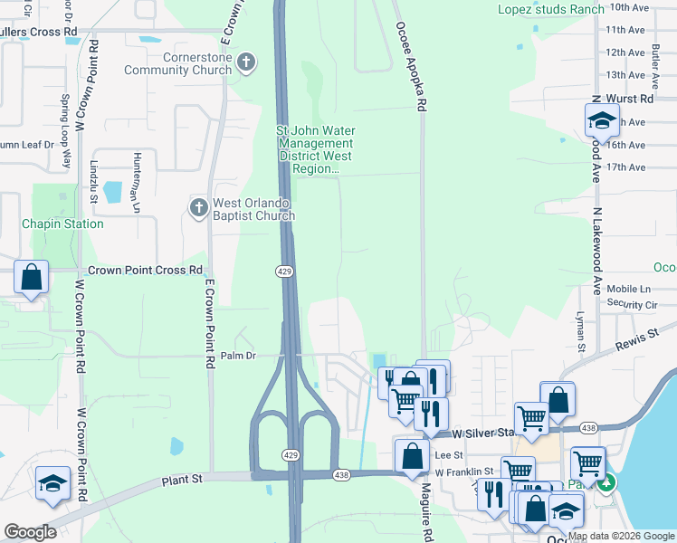 Pine Street, Ocoee FL - Walk Score