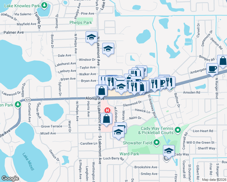 1965 Aloma Avenue, Winter Park FL - Walk Score