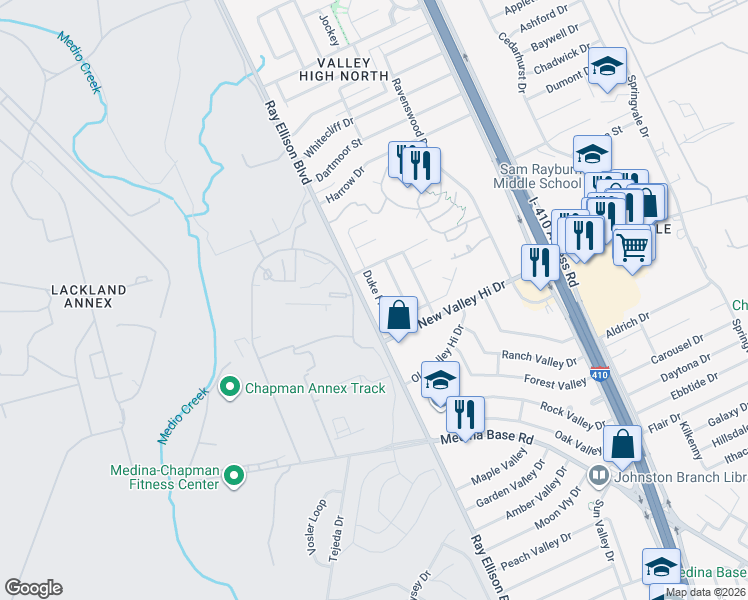 5403 Duke Field, San Antonio TX - Walk Score