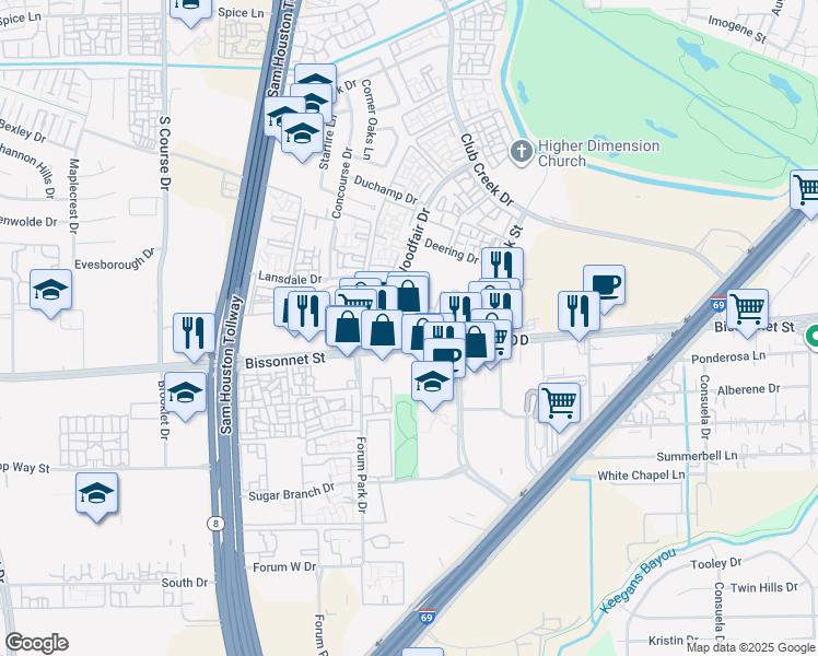 9898 Bissonnet Street, Houston TX - Walk Score
