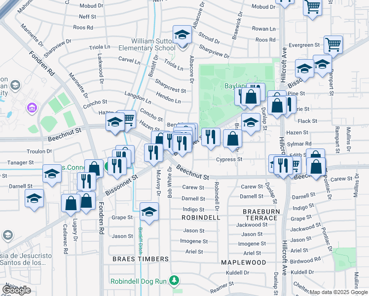 6715 Bissonnet Street, Houston TX - Walk Score